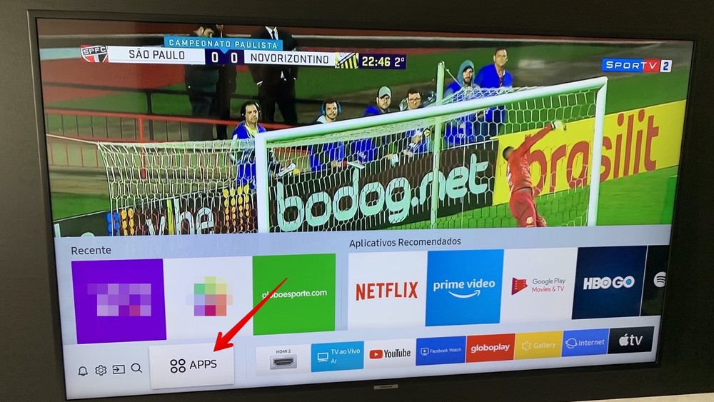 Como baixar o DAZN na smart TV Samsung