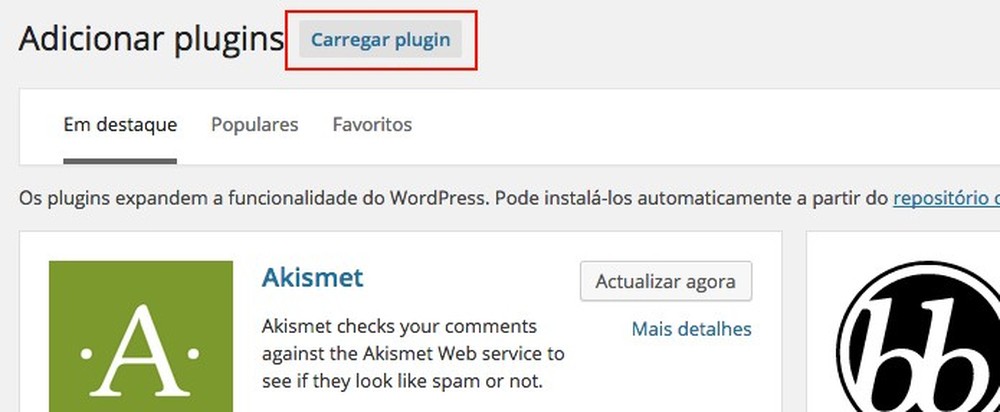 Como instalar plugins em blogs WordPress