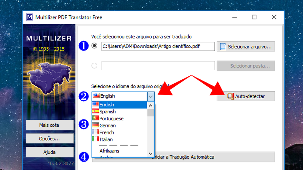 Como traduzir textos e documentos em PDF com o Multilizer