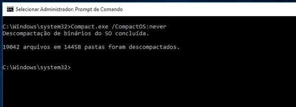 Windows 10 Compact OS: dica faz sistema operacional ocupar menos espaço