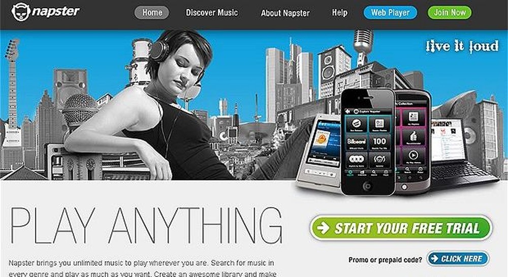 Napster está de volta para competir com Spotify