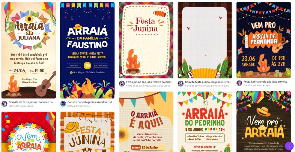 Convite para Festa Junina 2024: como fazer no Canva e imprimir🍣 ...