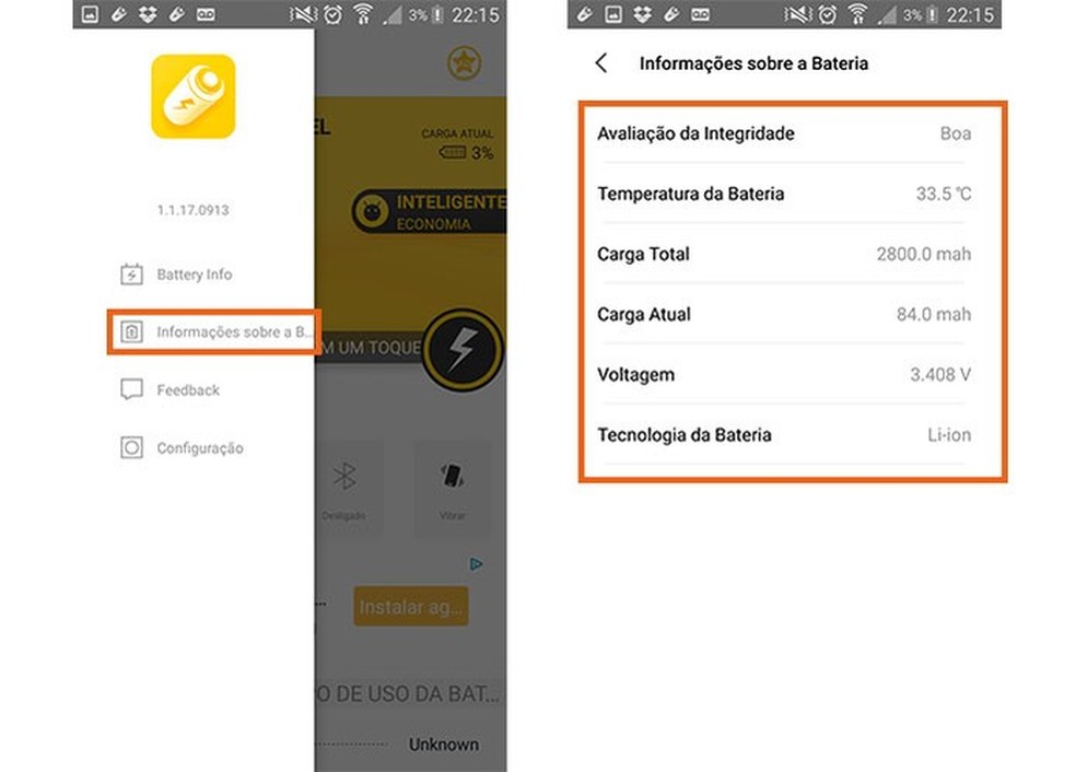 Bateria no fim? App Yellow Battery prolonga uso do celular Android