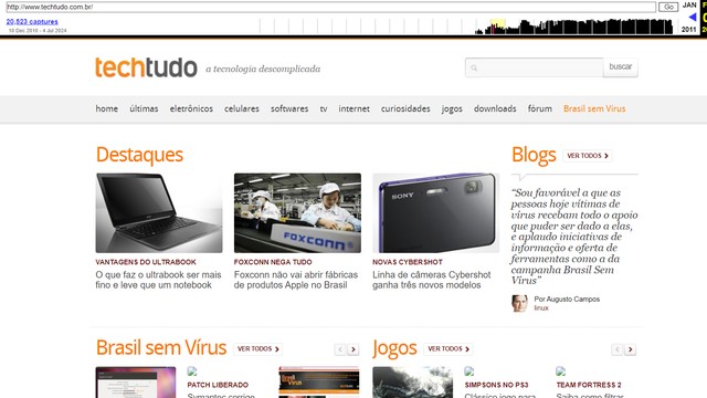 Wayback Machine: como usar site que mostra versão antiga de página web