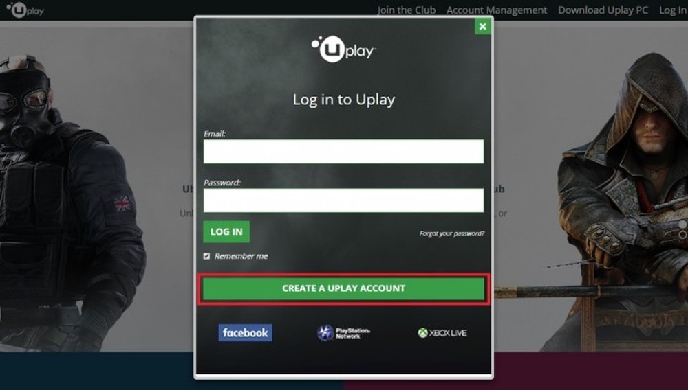 Como criar uma conta uPlay no Ubisoft Club e ter recompensas nos games