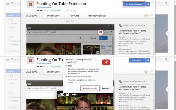 YouTube: Como criar um janela flutuante para assistir vídeos sobre ...
