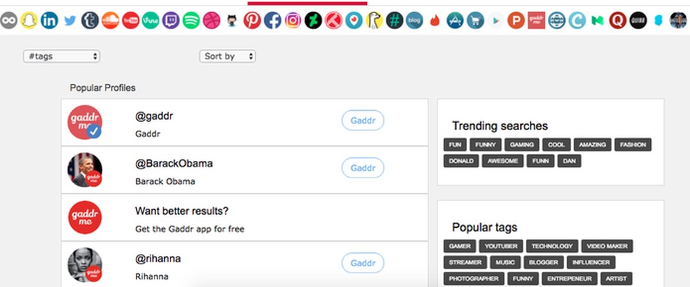 Gaddr reúne mais de 150 redes sociais e mensageiros em um só lugar