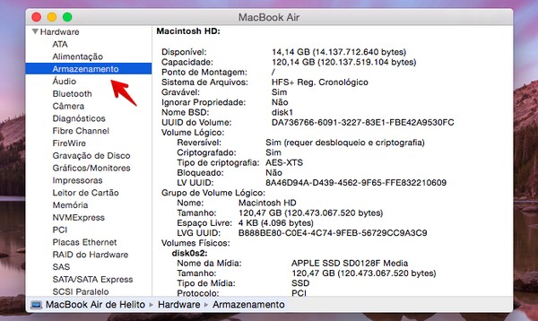 Descubra como visualizar as informações detalhadas de hardware do Mac