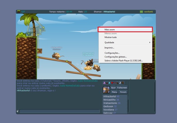 Aprenda a jogar Transformice no modo Fullscreen
