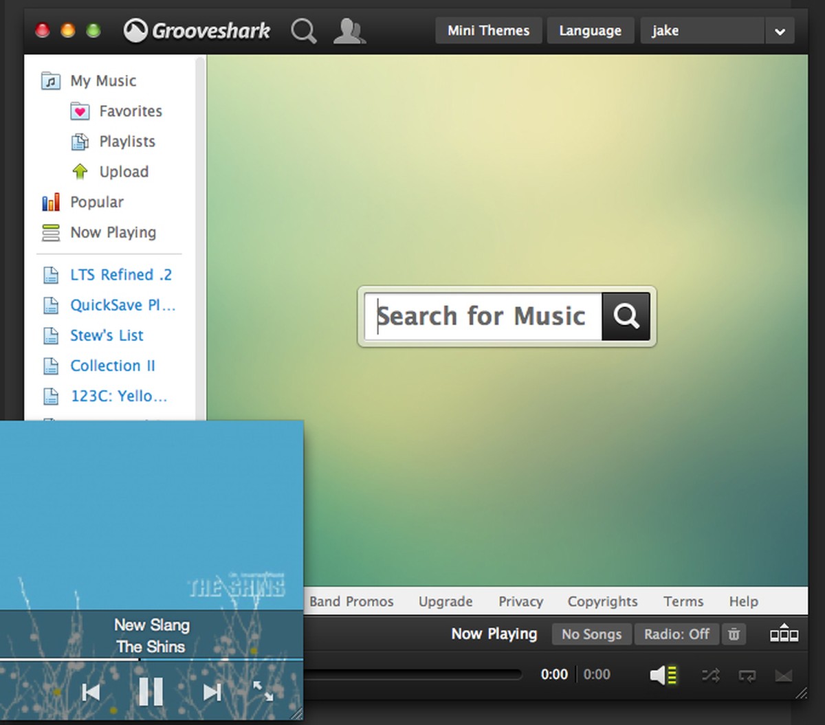 Aplicativo leva o Grooveshark para o desktop do seu Mac