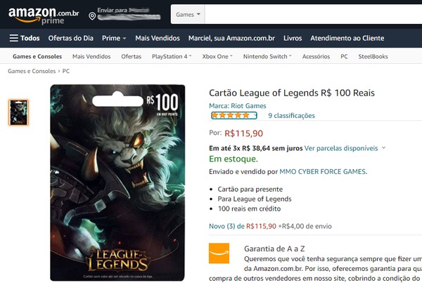 Gift card de League of Legends (LoL): veja onde comprar e como funciona