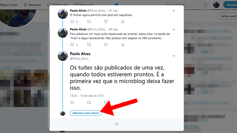 Twitter lança função que permite publicar posts em sequência