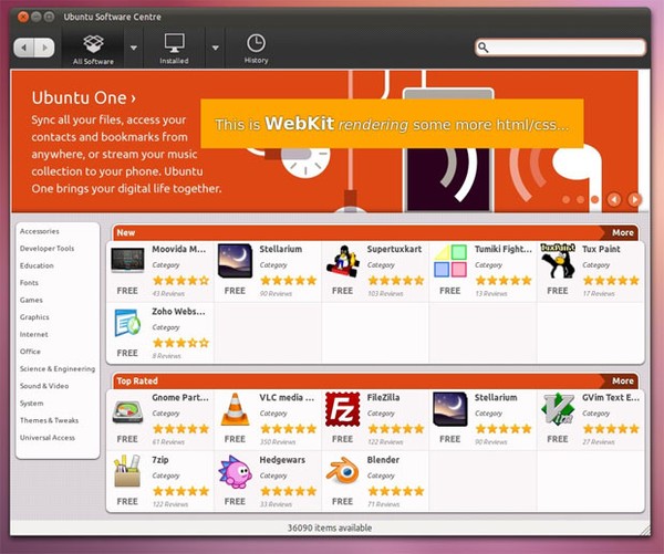 Veja o provável novo visual do Ubuntu Software Centre