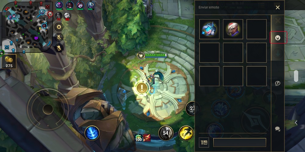 Como usar emote no Wild Rift, o LoL Mobile