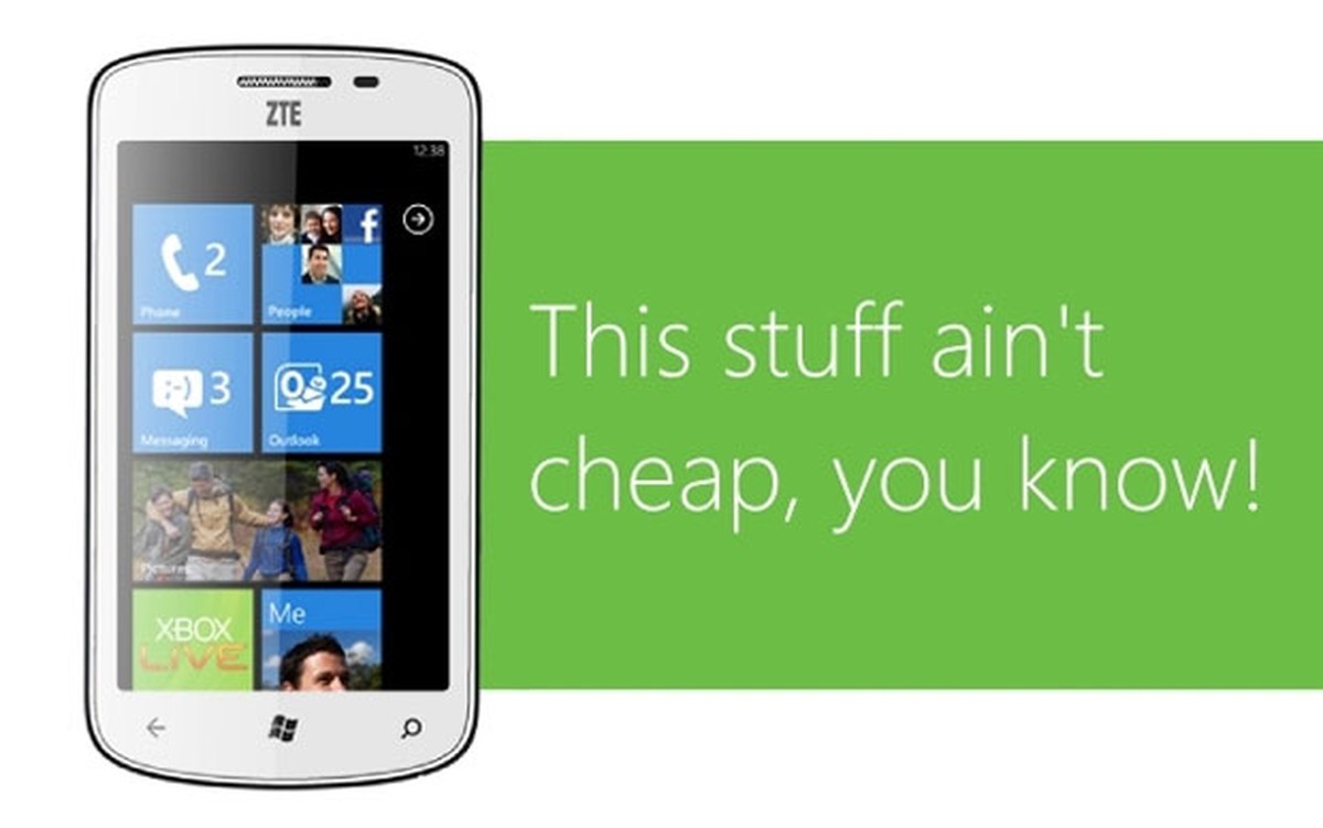 ZTE revela o custo de licenciamento de cada Windows Phone