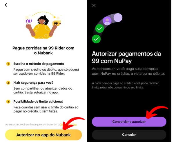 99 agora permite pagamentos com o NuPay; confira como cadastrar