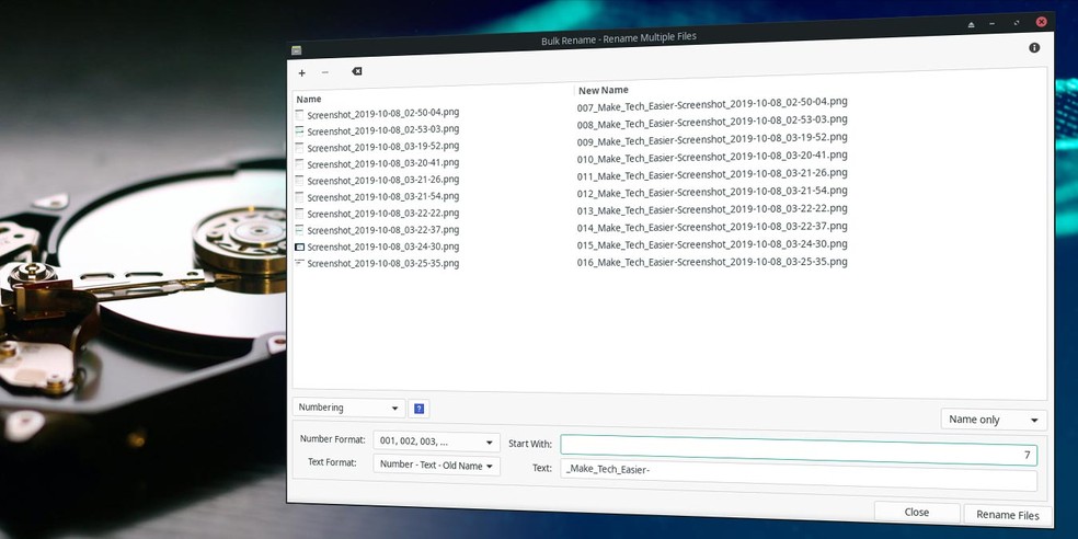 Como renomear vários arquivos ao mesmo tempo
