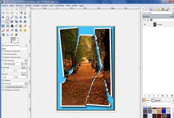 Veja como criar o efeito de foto rasgada com o Gimp