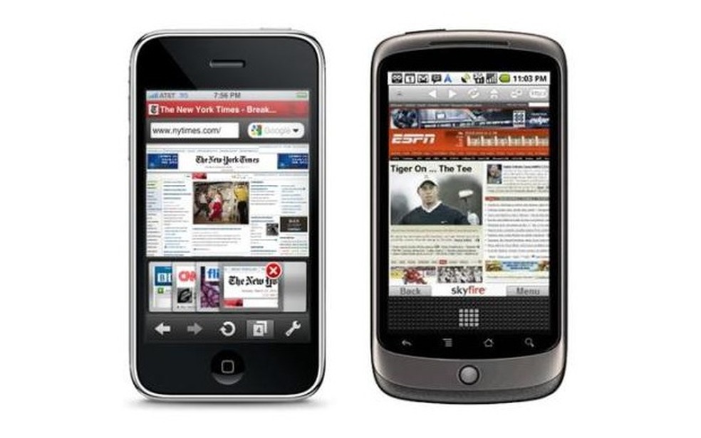 Em testes, Safari do iOS 5 se sai melhor que o navegador do Android 4