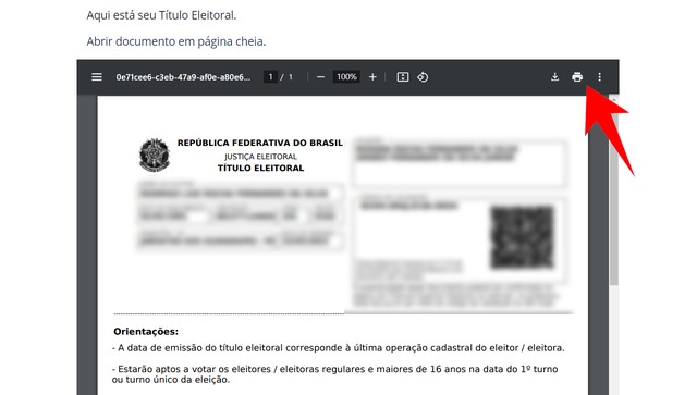 Eleições 2024: saiba como imprimir título eleitoral no site do TSE