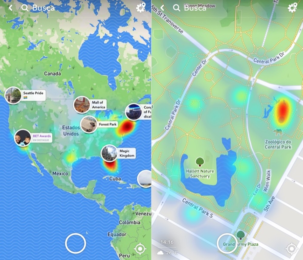 Como usar o Snap Map do Snapchat