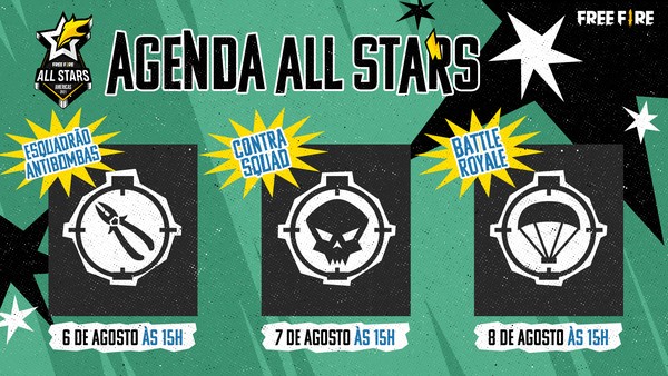Free Fire All Stars 2021 tem jogadores e influenciadores do Fluxo e LOUD