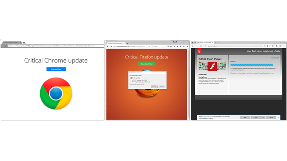 Critical Update: vírus simula atualização de navegador em site adulto