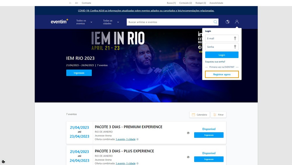 IEM Rio 2023: veja preços e como comprar ingressos