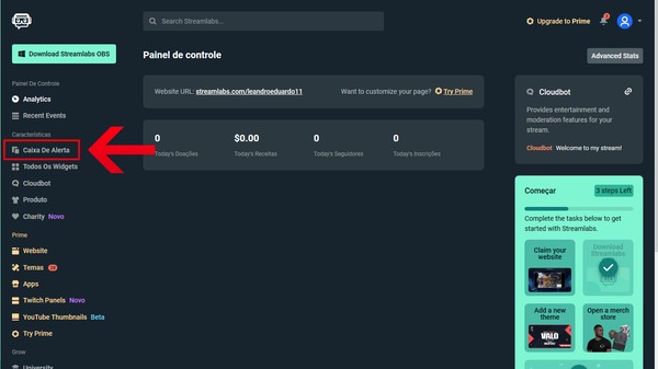 Como colocar alert box no OBS Studio e ativar notificações nas lives