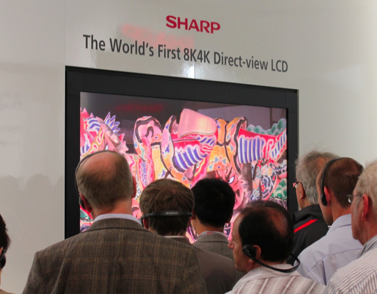 LCD de qualidade Super Hi-Vision Ultra HD apresentado pela Sharp cria ...