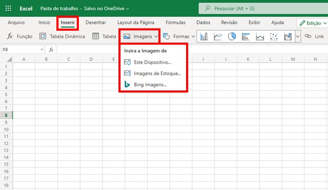Como inserir imagem no Excel