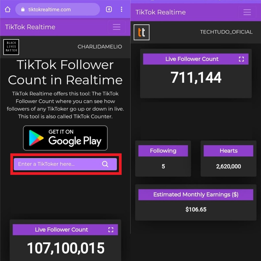 TikTok Counter: cinco opções de contador de seguidores no TikTok