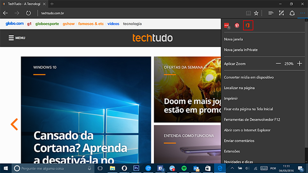 Como usar Office Online no Microsoft Edge