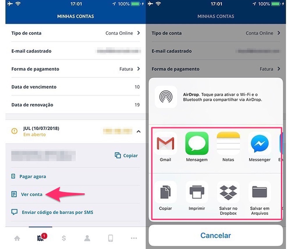 Como tirar segunda via da conta da TIM