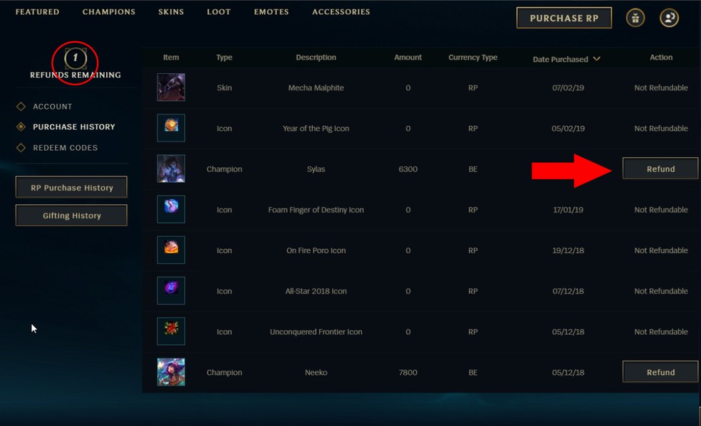 Reembolso no League of Legends (LOL): como pedir token e recuperar RP gasto