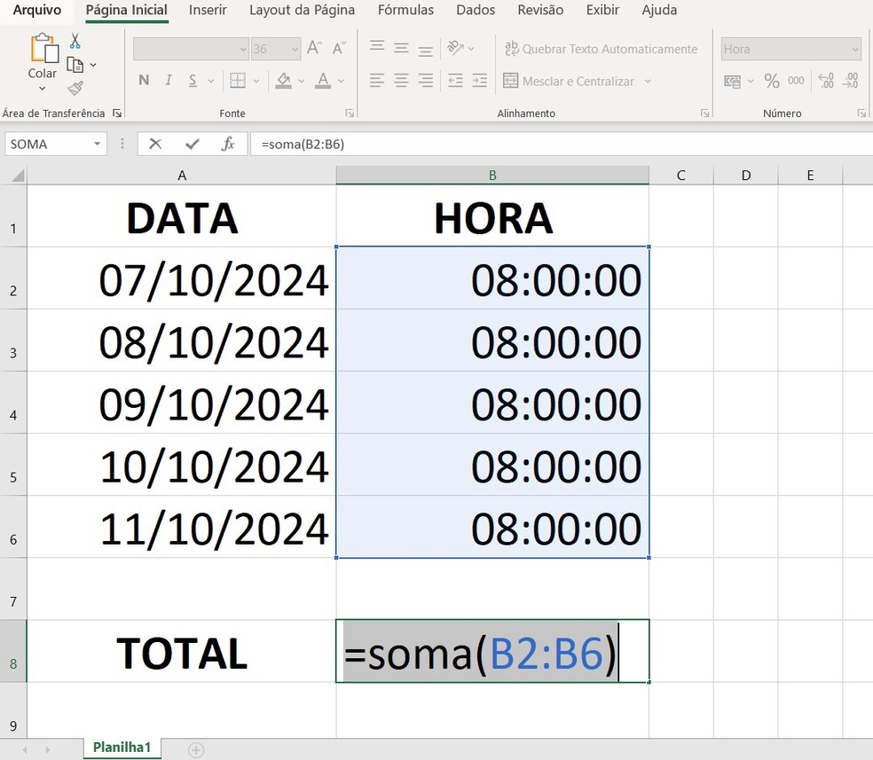 Como somar no Excel (horas, porcentagem, linhas, colunas e mais)