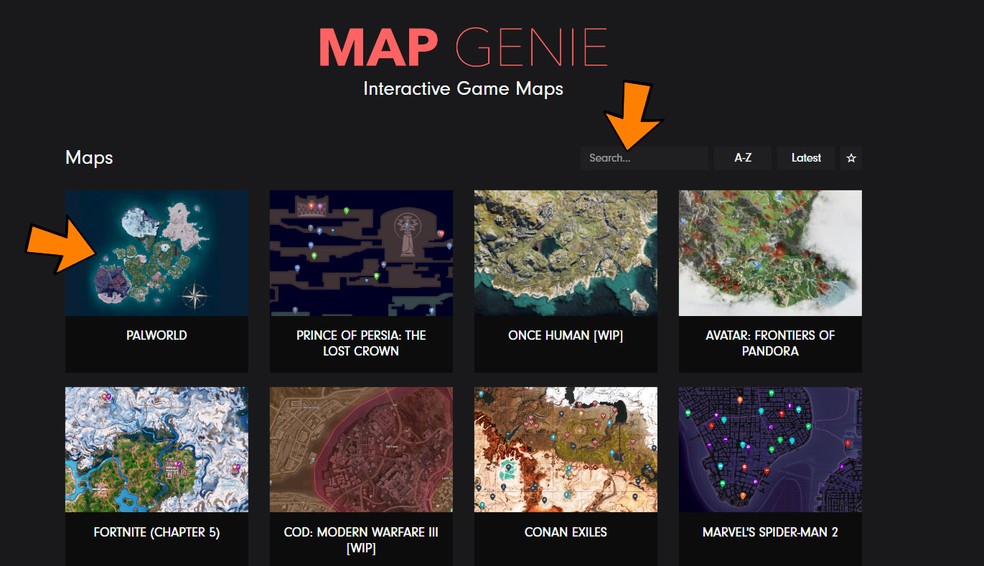 Palworld: como usar o site Mapgenie para ver o mapa completo do jogo