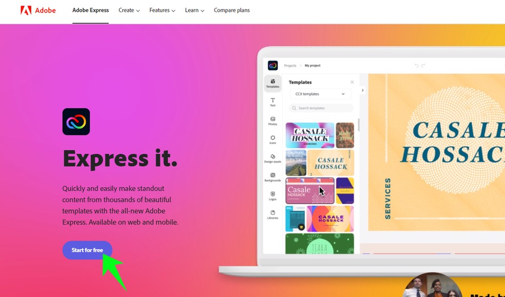 Adobe Creative Cloud Express: como usar o editor 'estilo Canva'
