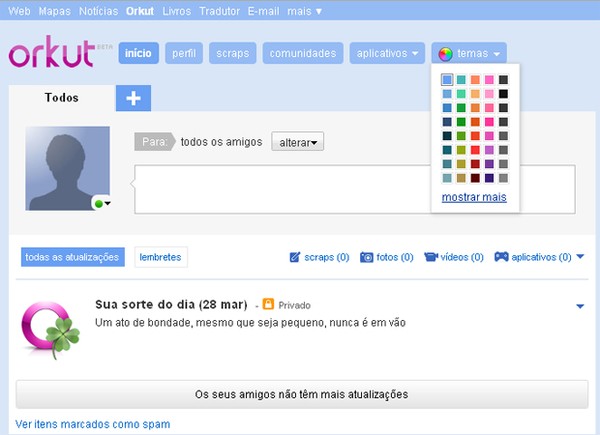Aprenda a mudar o tema do Orkut