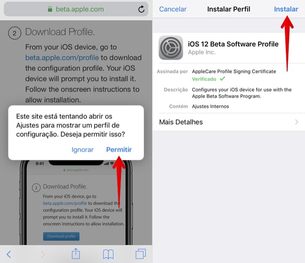 Como instalar a versão de testes do iOS 12 no seu iPhone