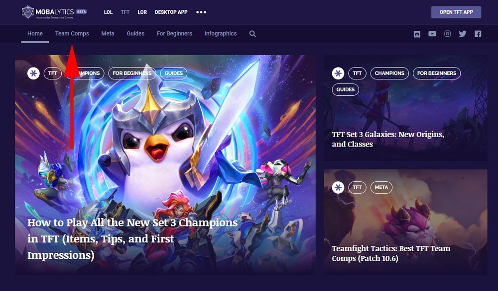 TFT no Mobalytics: como ver tier lists, melhores comps e estatísticas