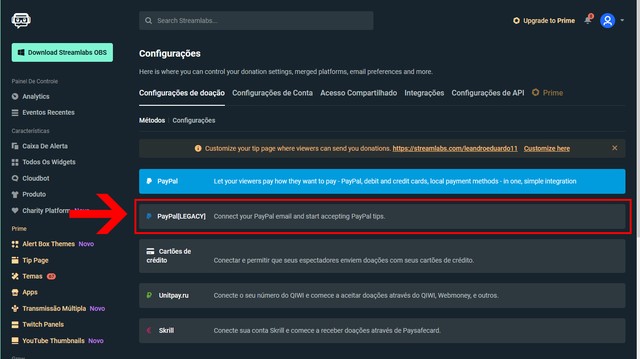 Donate no Streamlabs: como ativar e fazer doações pelo app