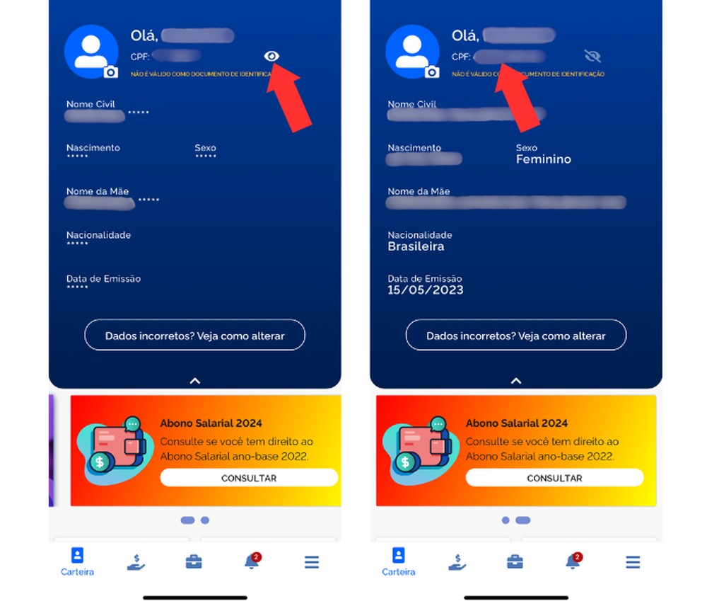 Como ver o número da Carteira de Trabalho Digital no celular