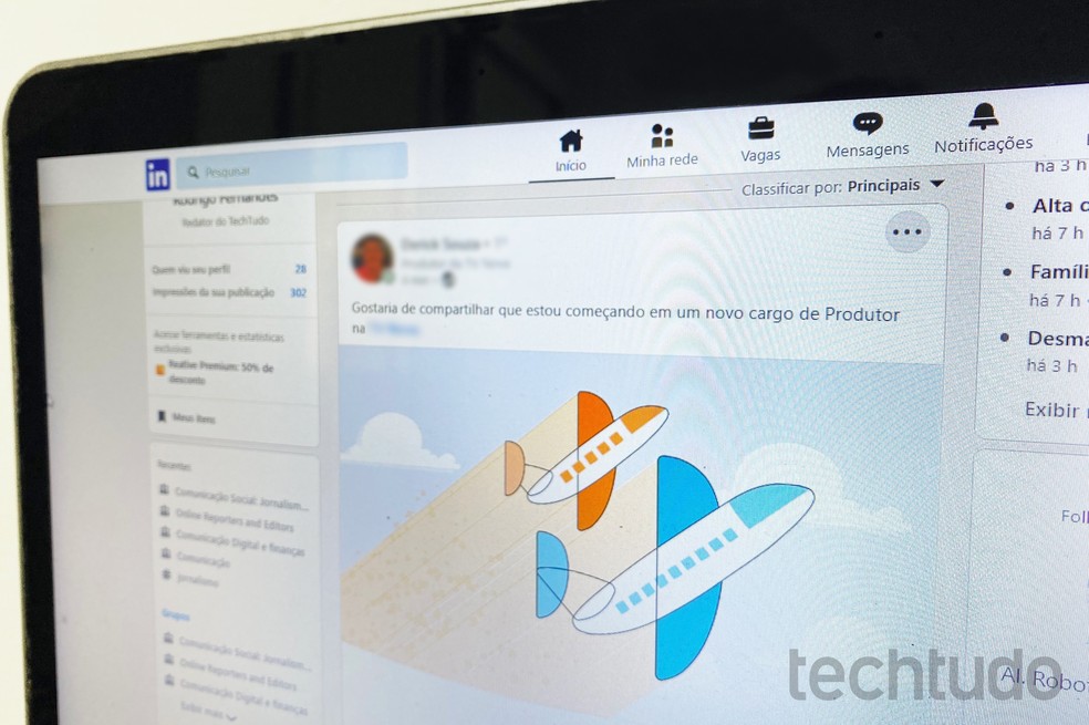 Como colocar promoção no LinkedIn e alterar cargo atual