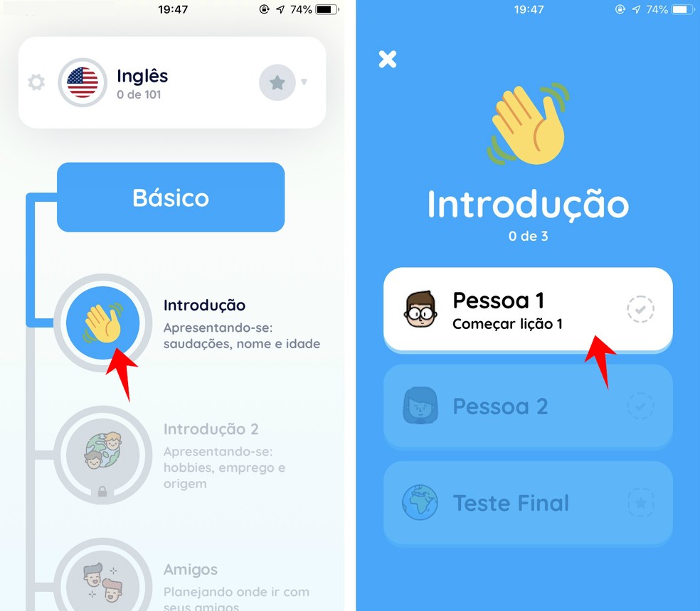 Como usar o aplicativo Falou para aprender inglês pelo celular
