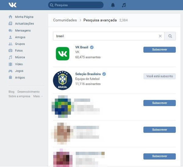 Como usar a VK, rede social russa