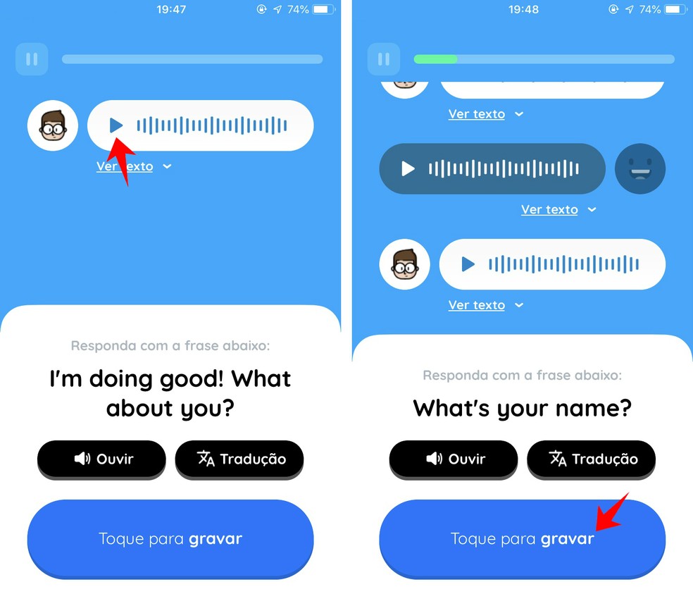Como usar o aplicativo Falou para aprender inglês pelo celular