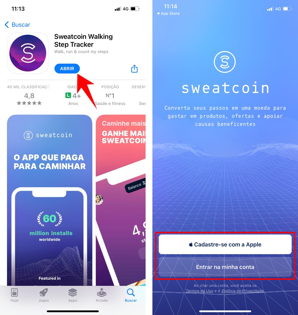 Como baixar Sweatcoin, app que 'paga' para andar