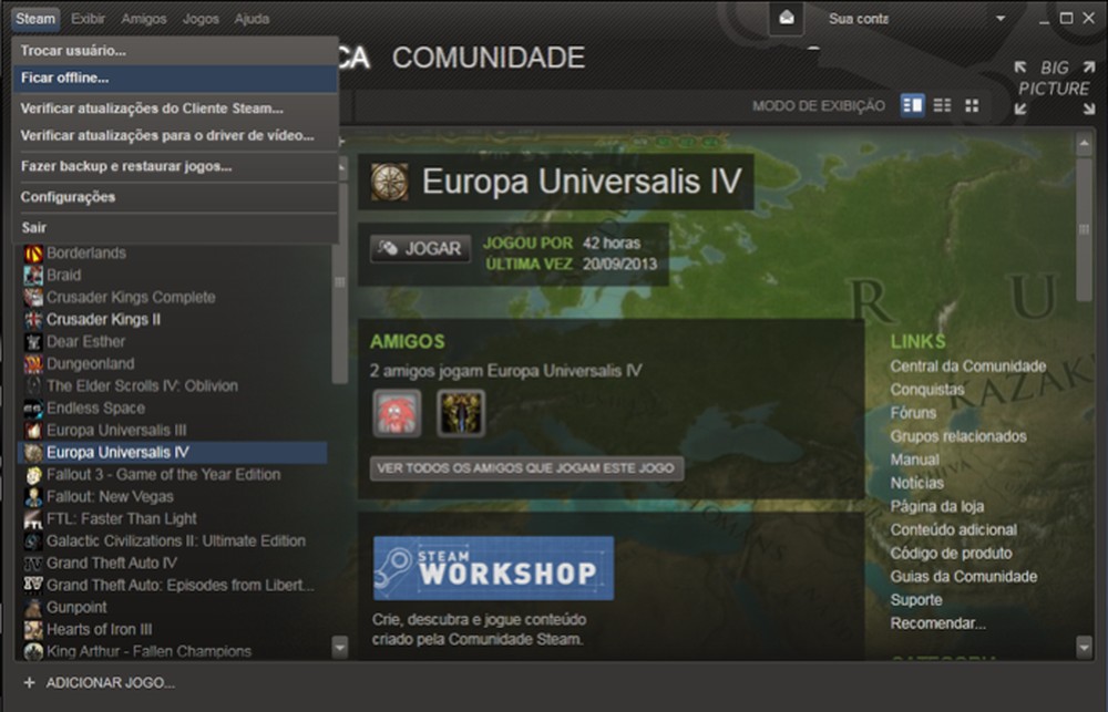 Steam: como usar o serviço no modo Offline