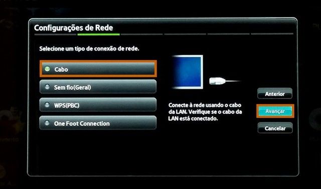 Como conectar uma Smart TV na Internet usando cabo de rede